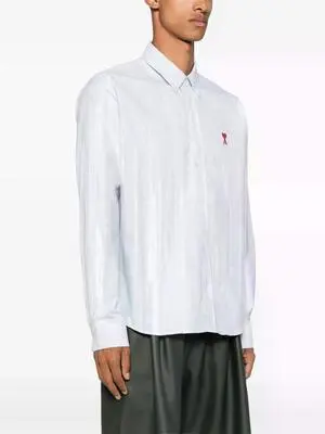 AMI Paris De Coeur Striped Shirt