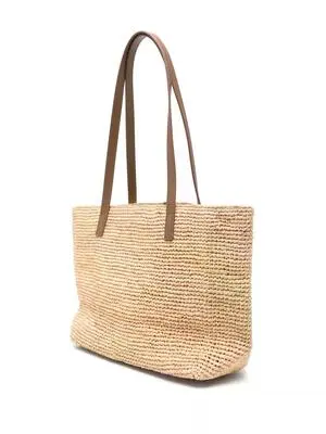 MC2 SAINT BARTH Raffia Shoulder Bag - Neutrals