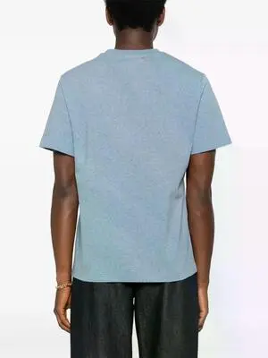 A.p.c. Logo-embroidered T-shirt - Blue