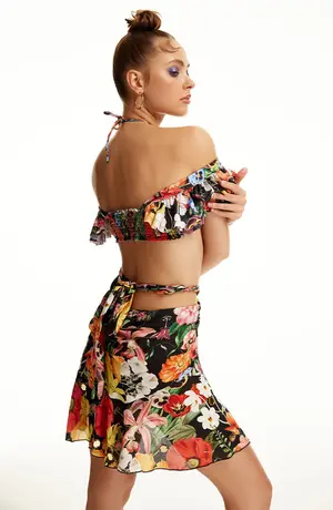 LUNA B Floral Pareo