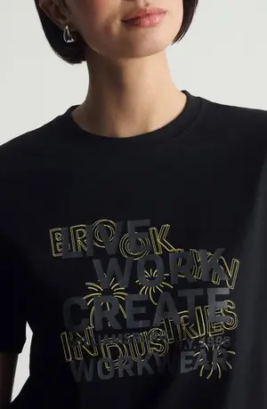 Brooklyn Industries Cotton Graphic T-shirt
