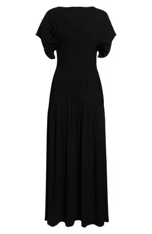 TOTEME Compact Jersey T-shirt Dress - Black