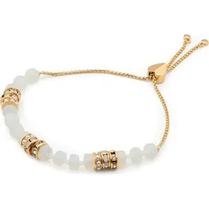 Kate Spade New York Beaded Imitation Pearl Bracelet White/ Gold