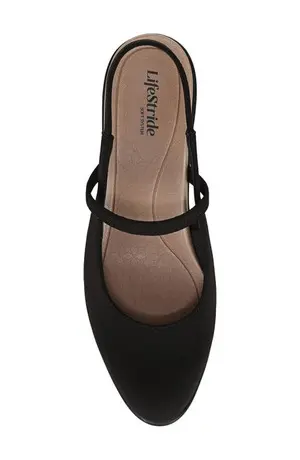 LIFESTRIDE Evoke Slingback Mary Jane Platform Pump - Black