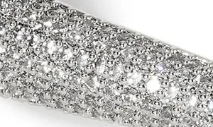 Nadri Alma Pavé Hinge Bracelet - Rhodium