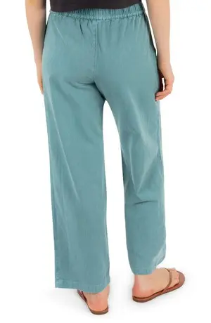Hurley Cotton Twill Wide Leg Pants - Reef Waters