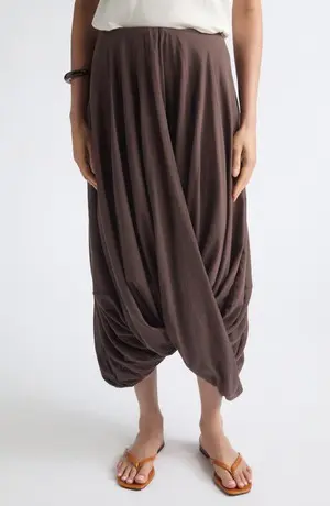 TOTEME Cocoon Maxi Skirt - Walnut