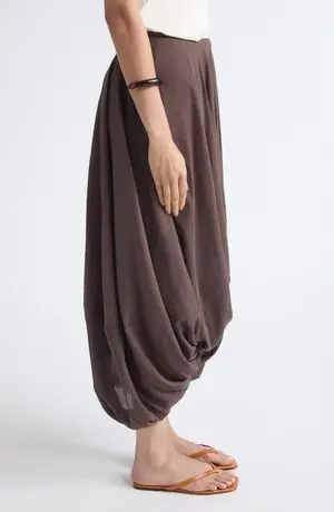 TOTEME Cocoon Maxi Skirt - Walnut