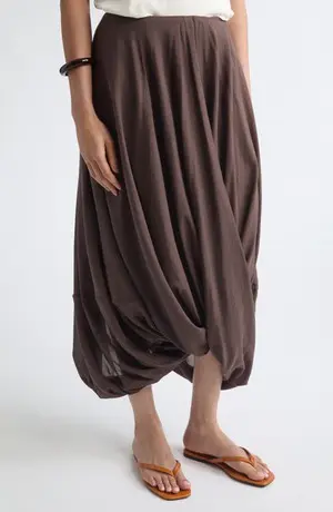 TOTEME Cocoon Maxi Skirt - Walnut