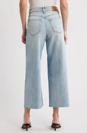 HIDDEN JEANS Clean Crop Wide-leg Jeans