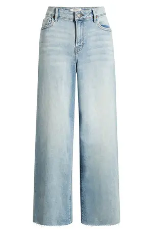 HIDDEN JEANS Clean Crop Wide-leg Jeans