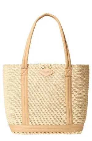 Mz Wallace Crochet Tote - Camel