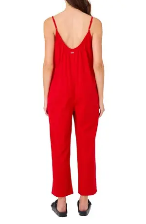 Hurley New Heights Jumpsuit - Float Red