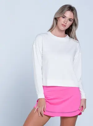 Lucky In Love Hype Long Sleeve Top Bone