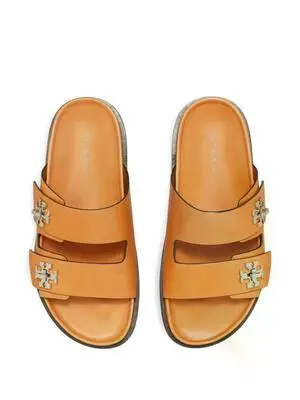 Tory Burch Embellished Slip-on Sandals - Brown
