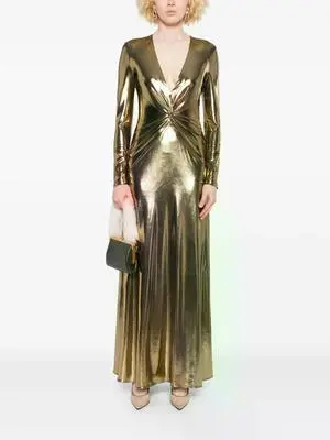 Barbara Bui Metallic Maxi Dress