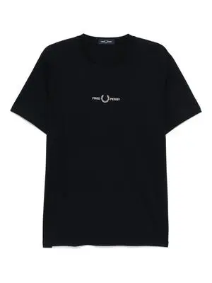 Fred Perry Embroidered T-shirt - Blue