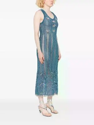 Rabanne Lurex-knit Midi Dress