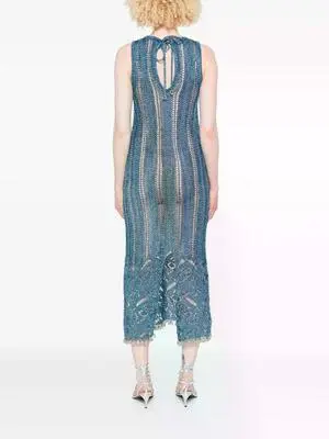 Rabanne Lurex-knit Midi Dress