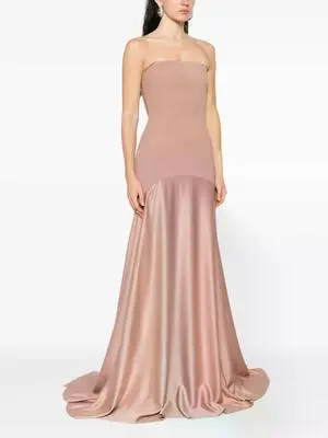 Solace London The Alessandra Strapless Gown