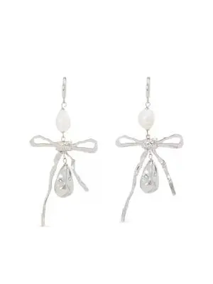 Marni Pearl-drop Bow Earrings