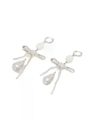 Marni Pearl-drop Bow Earrings