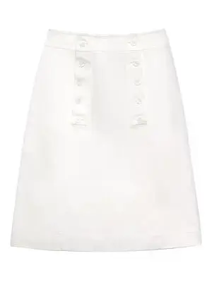 Prada Gabardine Midi Skirt