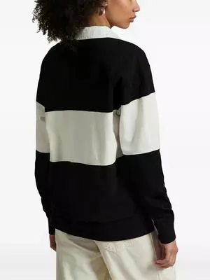Ralph Lauren Striped Long-sleeve Polo Sweater