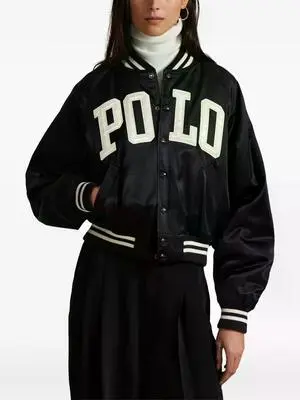 Polo Ralph Lauren Logo Satin Bomber Jacket