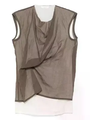 THE ROW Inawa Top - Brown