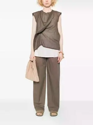 THE ROW Inawa Top - Brown