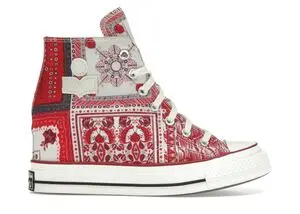 CONVERSE Chuck 70 Internal Wedge Hi - Vanilla Ice/red/black