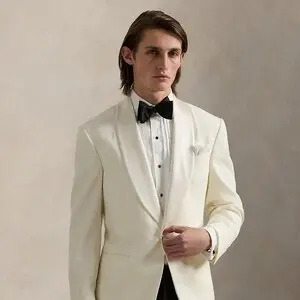 Ralph Lauren Polo Tailored Barathea Dinner Jacket - Cream