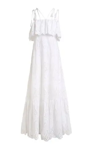 Etro Cotton-blend Maxi Dress - White