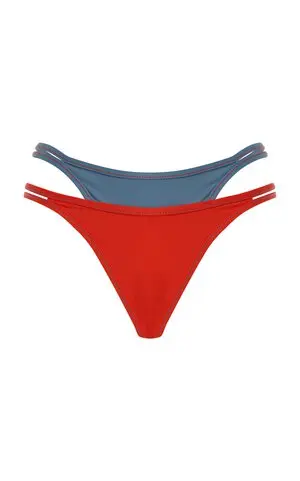 Significant Other Caris Layered Bikini Bottom - Red