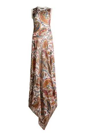 Etro Fringed Knitted Maxi Dress - Multi