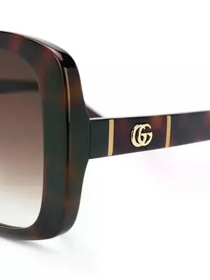 Gucci Double G Square-frame Sunglasses