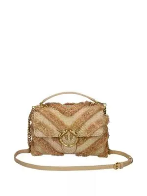 Pinko Fringed Chevron Shoulder Bag