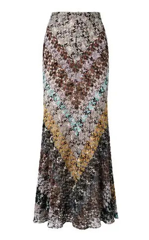 Missoni Metallic Knit Maxi Skirt
