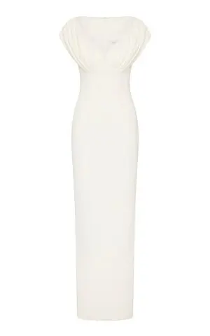 Rachel Gilbert Myra Gathered Gown - Ivory
