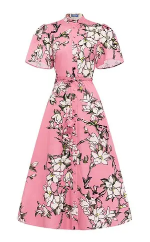 LEO LIN Bianca Cotton Midi Dress - Print