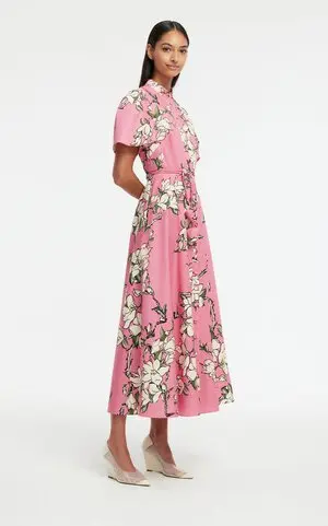 LEO LIN Bianca Cotton Midi Dress - Print