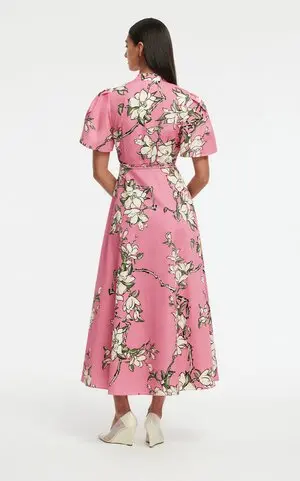 LEO LIN Bianca Cotton Midi Dress - Print