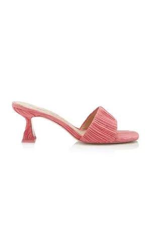 Cult Gaia Aria Plisse Sandals