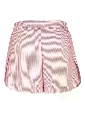 Stella McCartney Striped Silk Shorts - Pink
