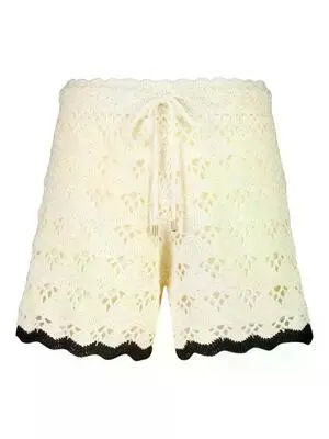 Zimmermann Crochet Shorts - Neutrals