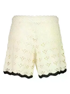 Zimmermann Crochet Shorts - Neutrals