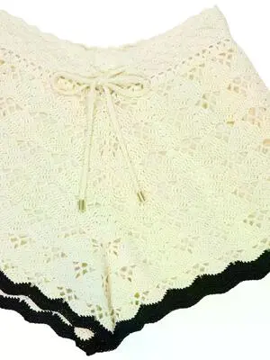 Zimmermann Crochet Shorts - Neutrals