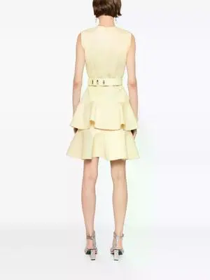 SAIID KOBEISY Ruffled Mini Dress - Yellow