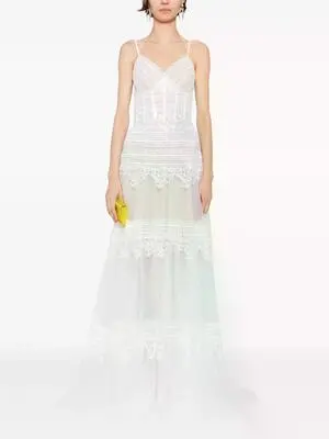 SAIID KOBEISY Lace Gown - White